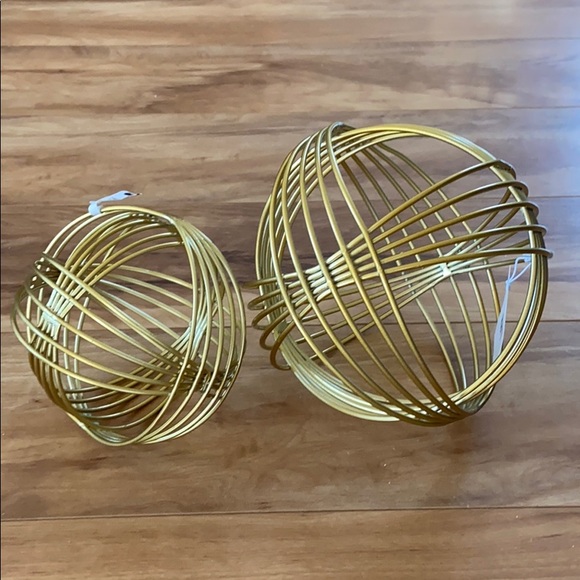 Pier 1 | Accents | Pier Golden Lines Geometric Decorative Spheres ...